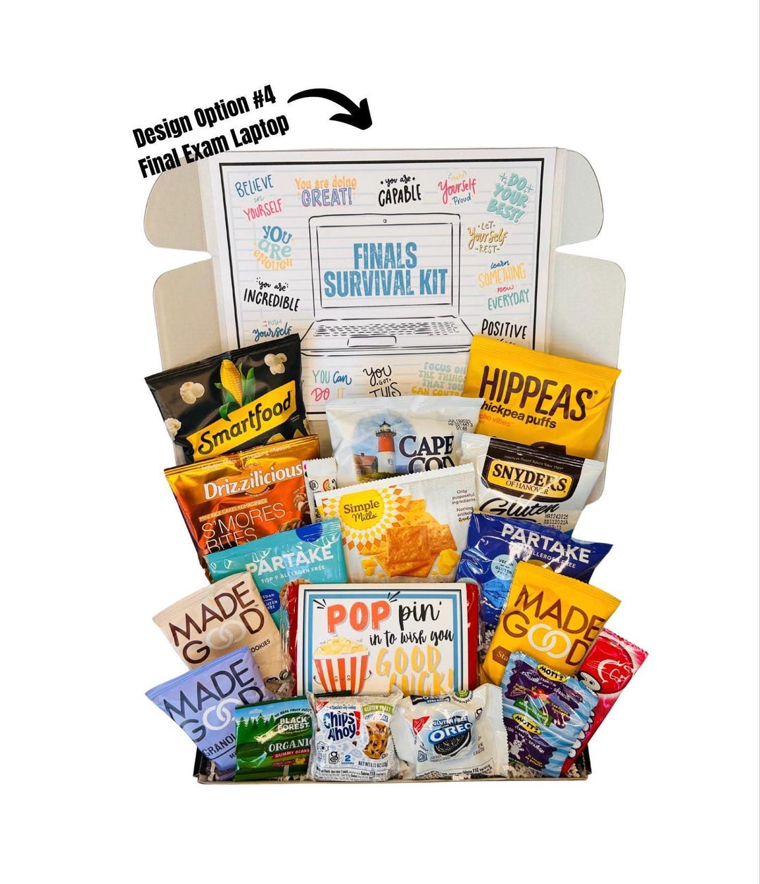 Gluten Free Final Exam Study Snack Box, Care Package Gift for College ...
