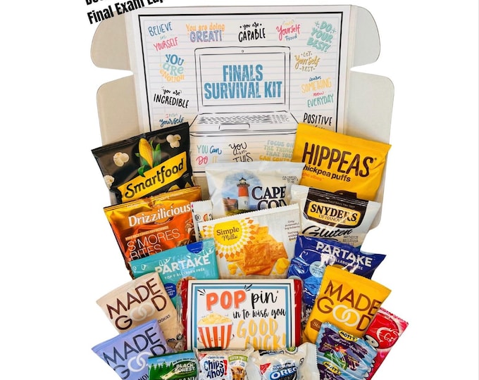 Gluten Free Final Exam Study Snack Box, Care Package Gift for College ...