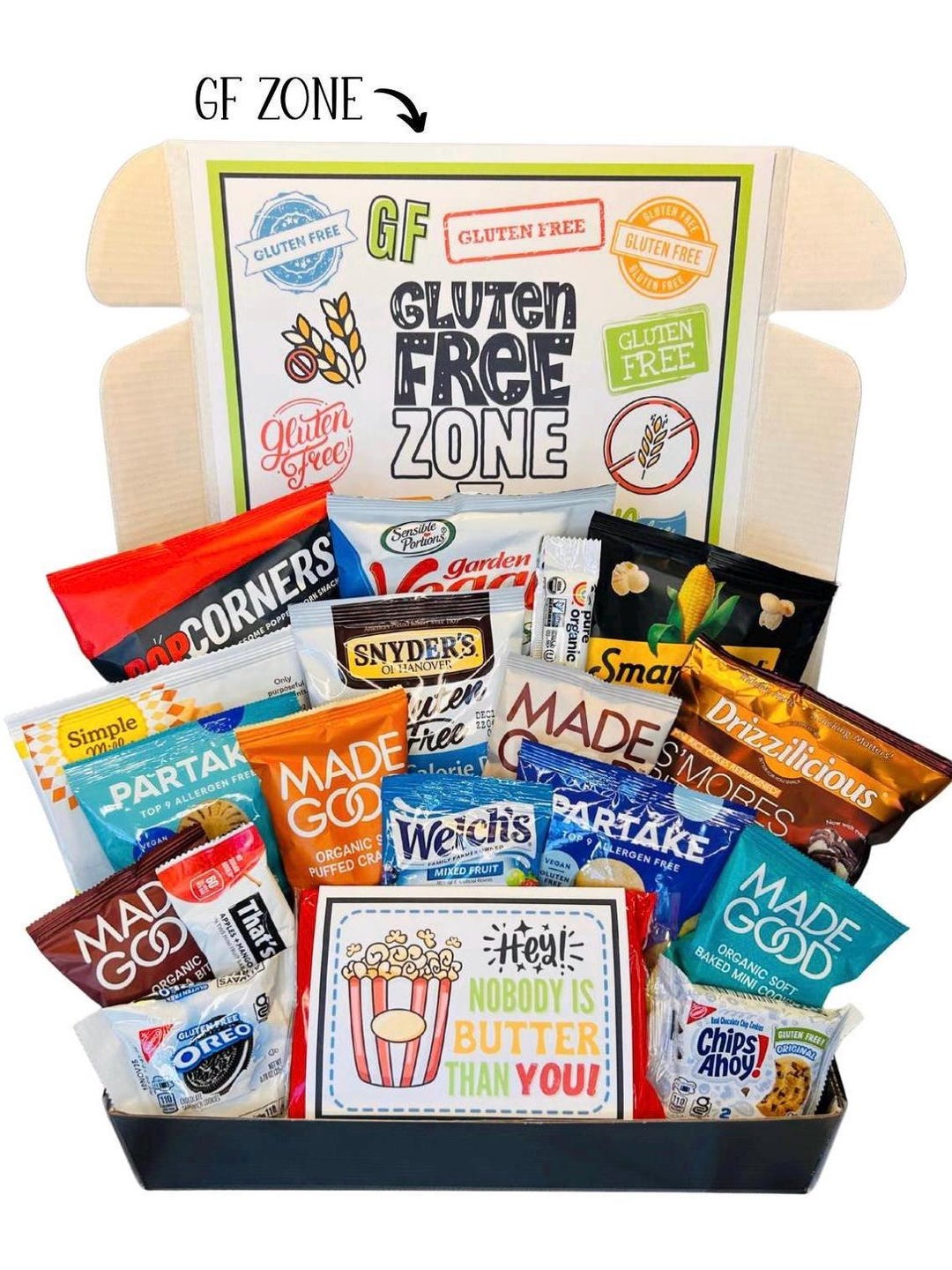 Gluten Free Snack Box: Celiac Friendly Care Package Designed for All ...
