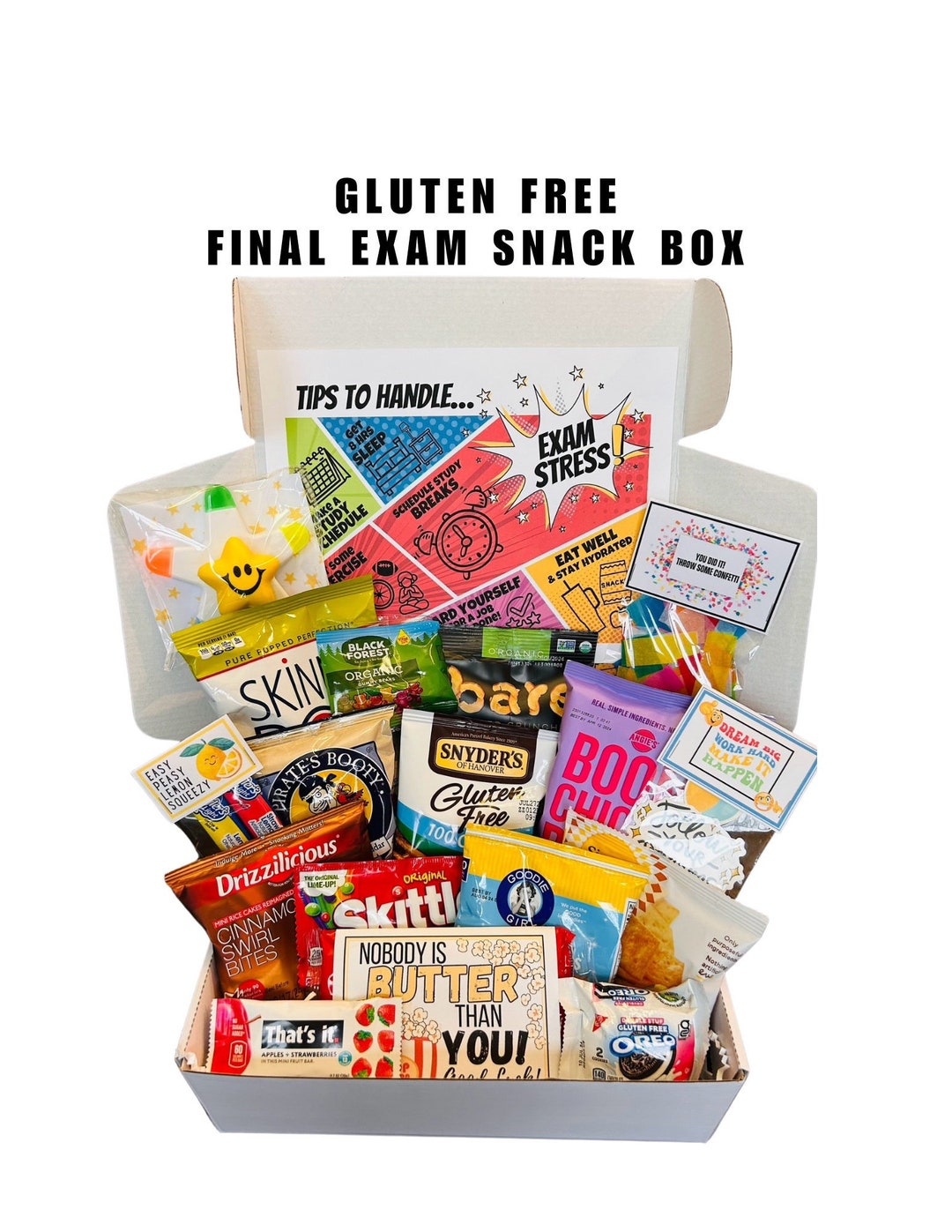 Gluten Free Final Exam Survival Snack Box for College Students - Etsy