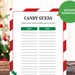 Candy Jar Guessing Game - Christmas CANDY CANES - Printable Holiday ...