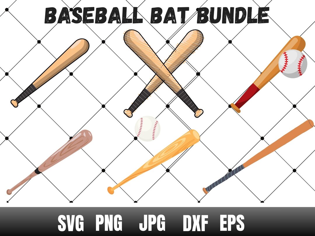 Baseball Bat SVG, Baseball Bat Clipart, Baseball Svg Bundle, Sports Svg ...