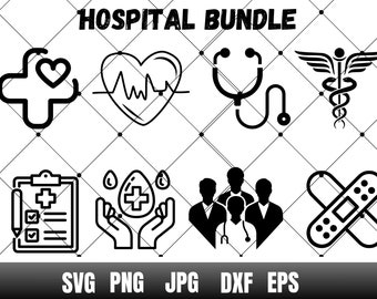 Medical Icons SVG Medical Svg Bundle Doctor Svg Bundle Svg Cut Files ...