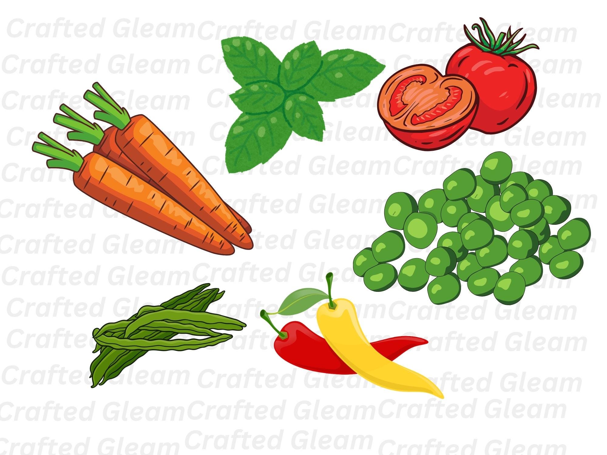 Vegetable SVG Bundle, Vegetable Svg, Vegetables Clip Art, Vegetables ...