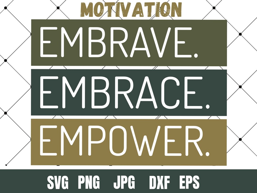Boho Embrace Empower SVG Bundle | Motivational Women's Design (digital ...