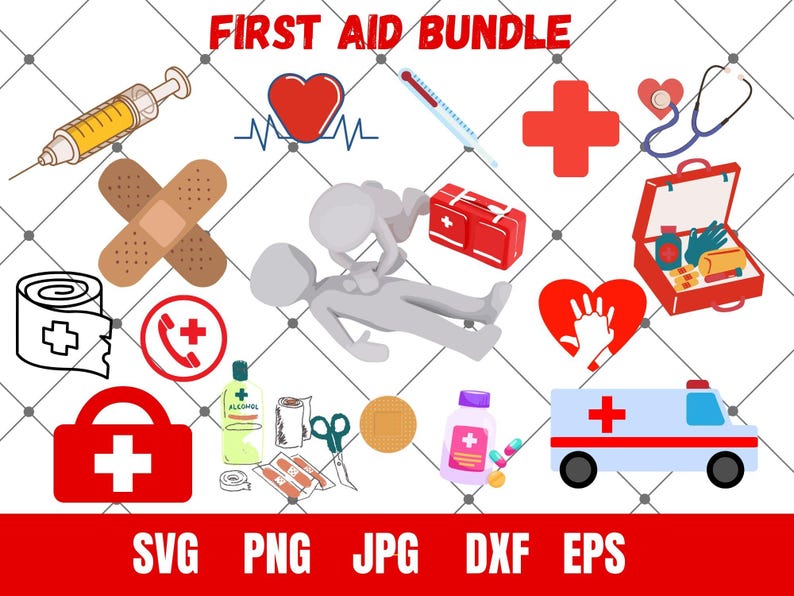 First Aid Kit Clipart,medical Icons Svg,healthcare Svg,medical Png ...