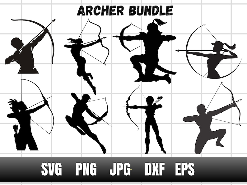 Archery Svg, Archery Png, Bow and Arrow Svg, Target Svg, Archery Vector ...