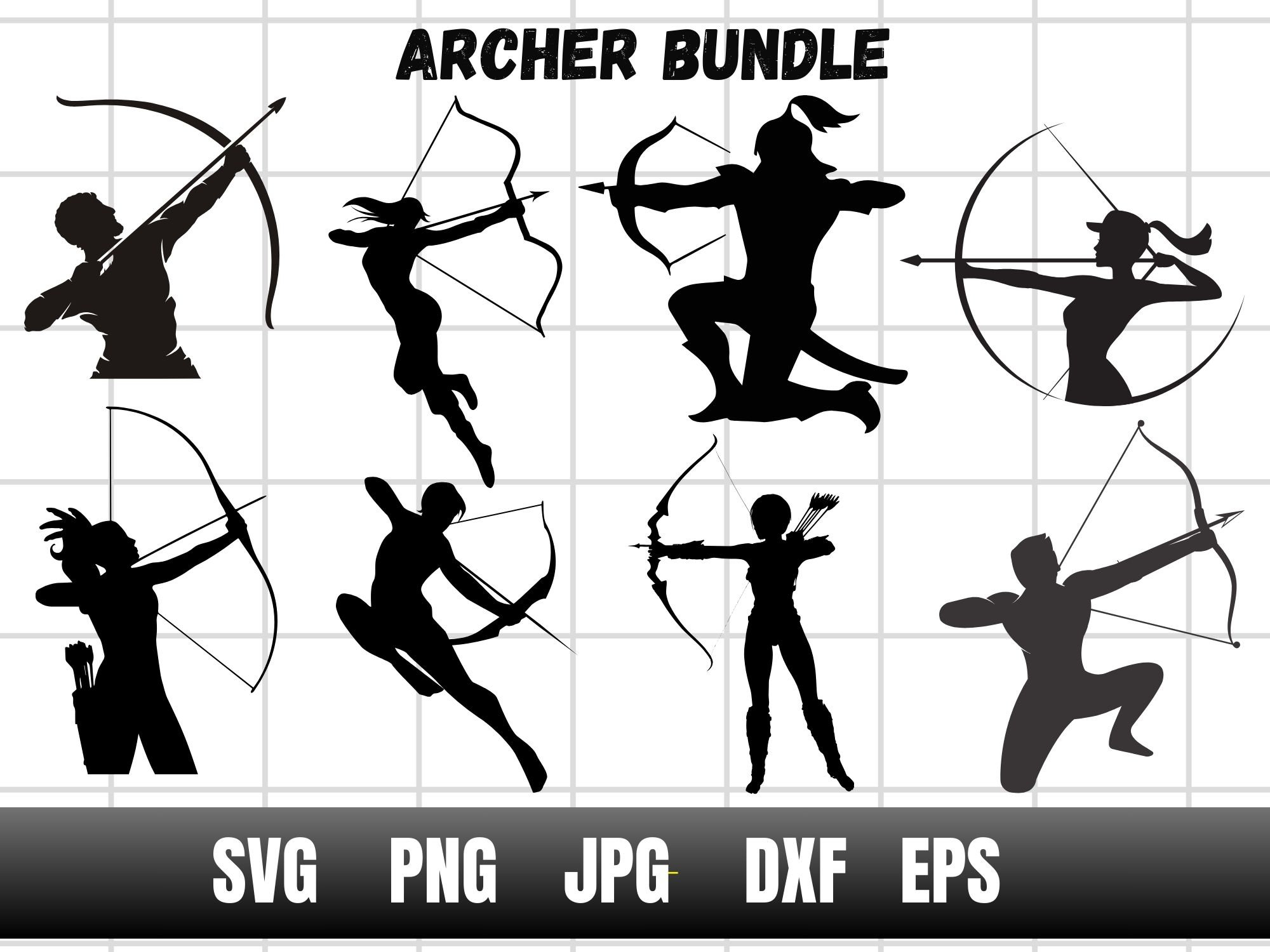Archery Svg, Archery Png, Bow and Arrow Svg, Target Svg, Archery Vector ...