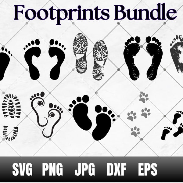 Foot Prints Svg - Etsy