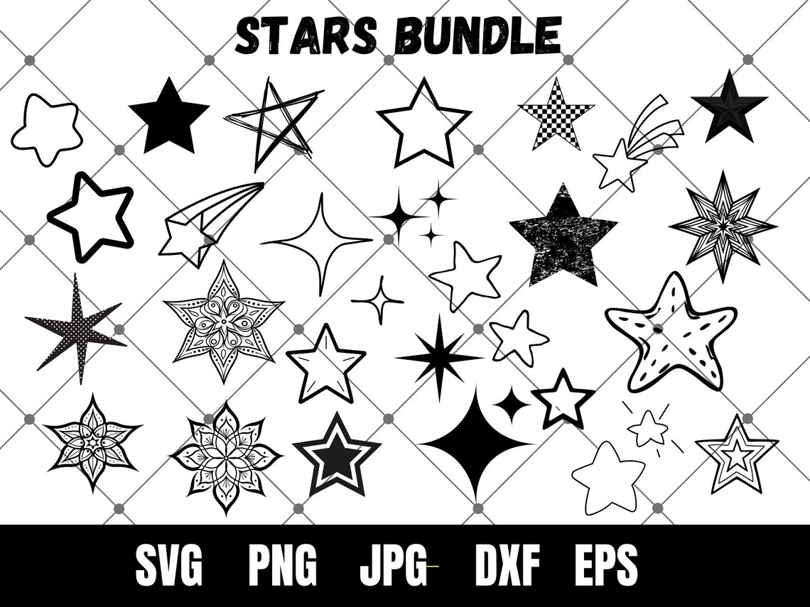Stern-Svg-Bundle, Stern-Schnittdateien, Stern-Gliederungsdesign ...