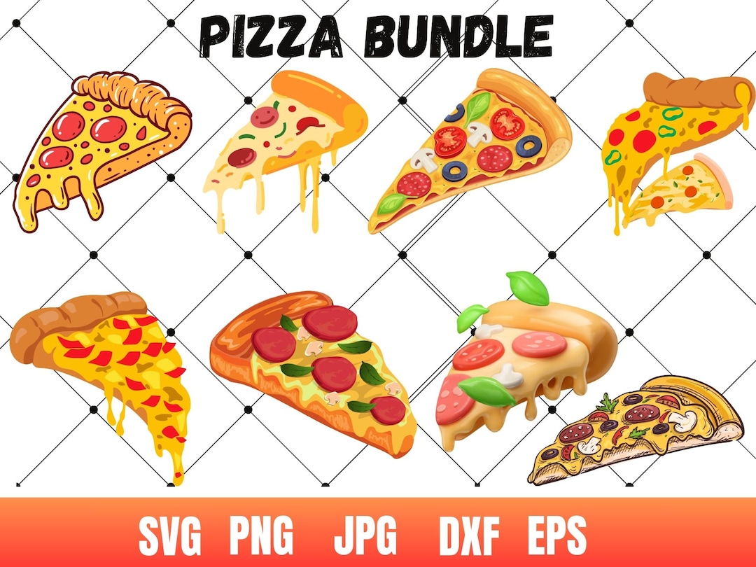 Pizza Svg Bundle Cricut Cut File Free Commercial Use Pizza Png Bundle ...