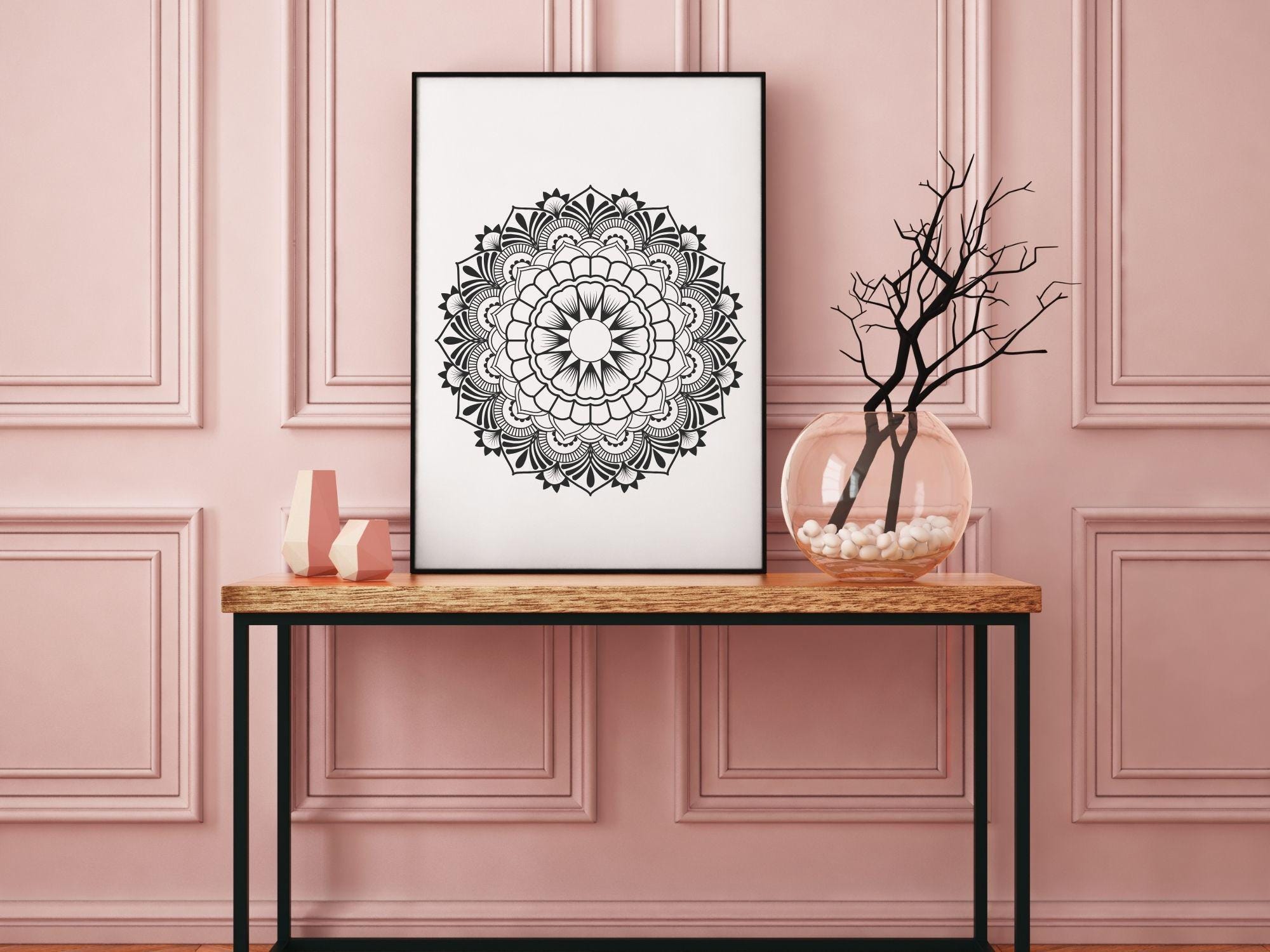 Mandala Plotterdatei, Mandala Cut File, Mandala Blume, Zentangle, Mandala Vektor, komplizierte ...