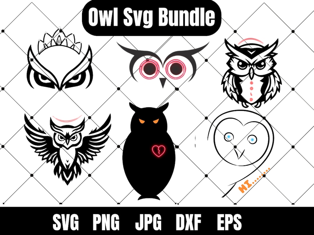 Owl SVG Bundle, Cricut & Laser Cut Files (digital Download) - Etsy UK