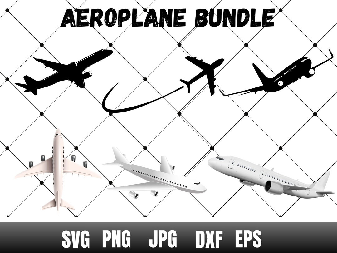 Airplane Bundle SVG PNG Clipart, Travel Svg, Love Travel, Vacation Trip ...
