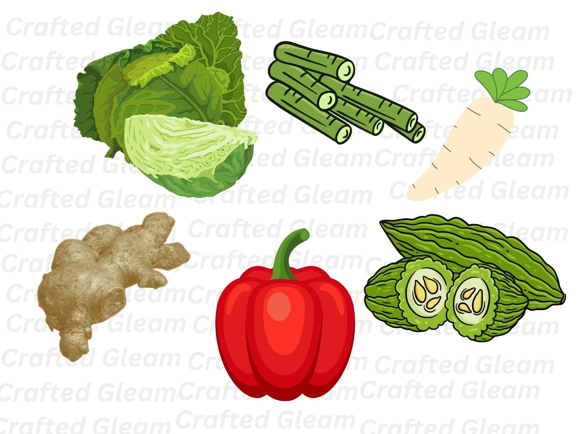 Vegetable SVG Bundle, Vegetable Svg, Vegetables Clip Art, Vegetables ...