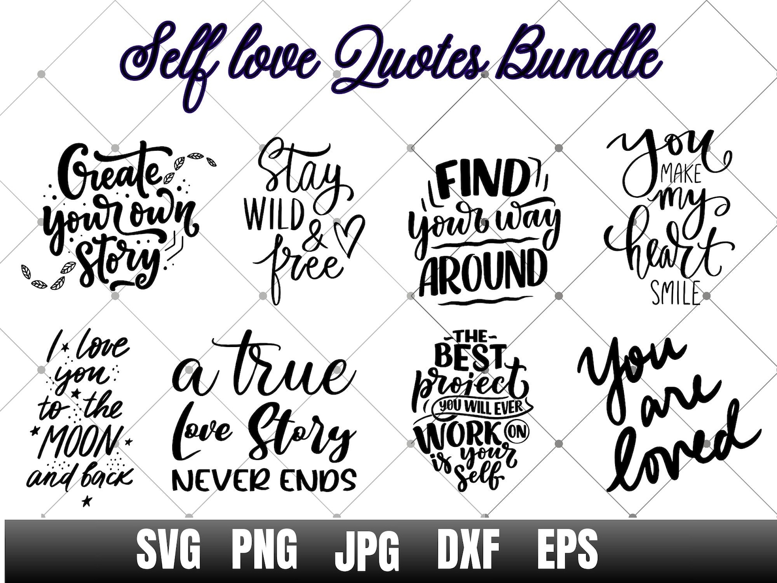 Positive Quote Svg, Self Love Svg, Affirmation Svg, Cute Inspirational ...