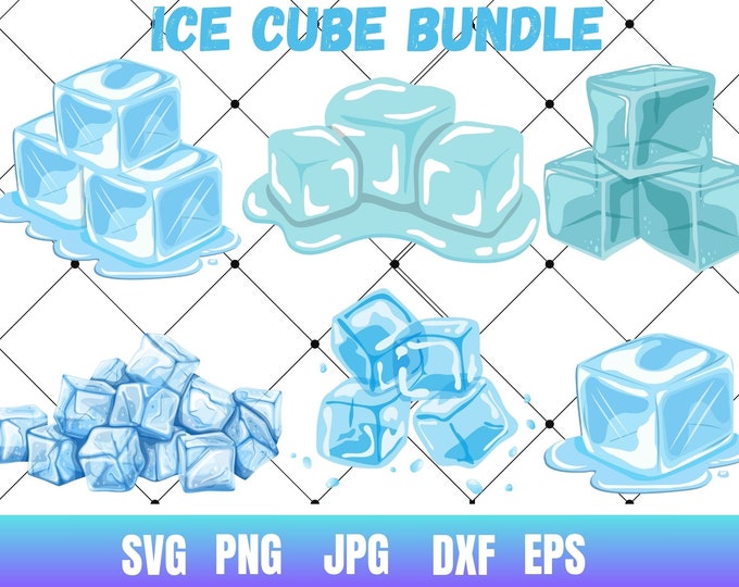 Ice Cubes Svg / Ice Cube Svg / Melting Ice Cubes Svg / Ice Cubes ...