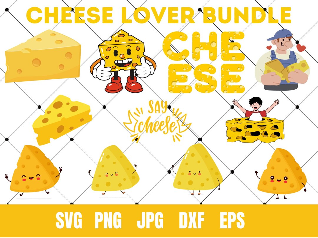 Cheese SVG Bundle\ Cheese SVG\ Cheese Clipart\ Cheese Cut Files for ...