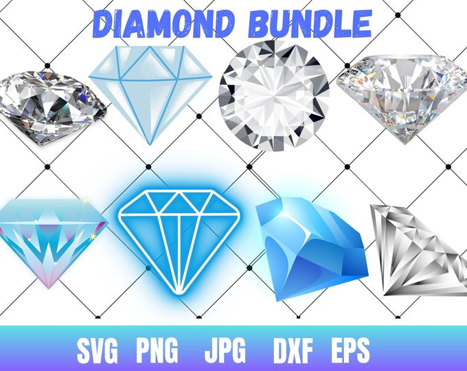 Diamant SVG, Diamant svg, Diamant svg, Plotterdatei für Cricut, Digital ...