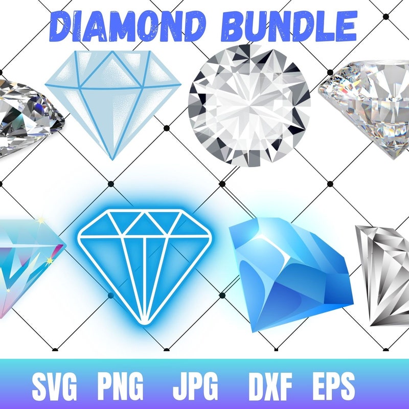 Diamond Svg - Etsy