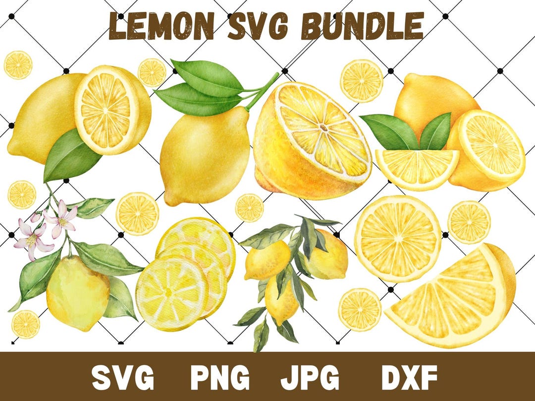 Lemon Slice SVG, Fruit Cutting File (digital Download) - Etsy
