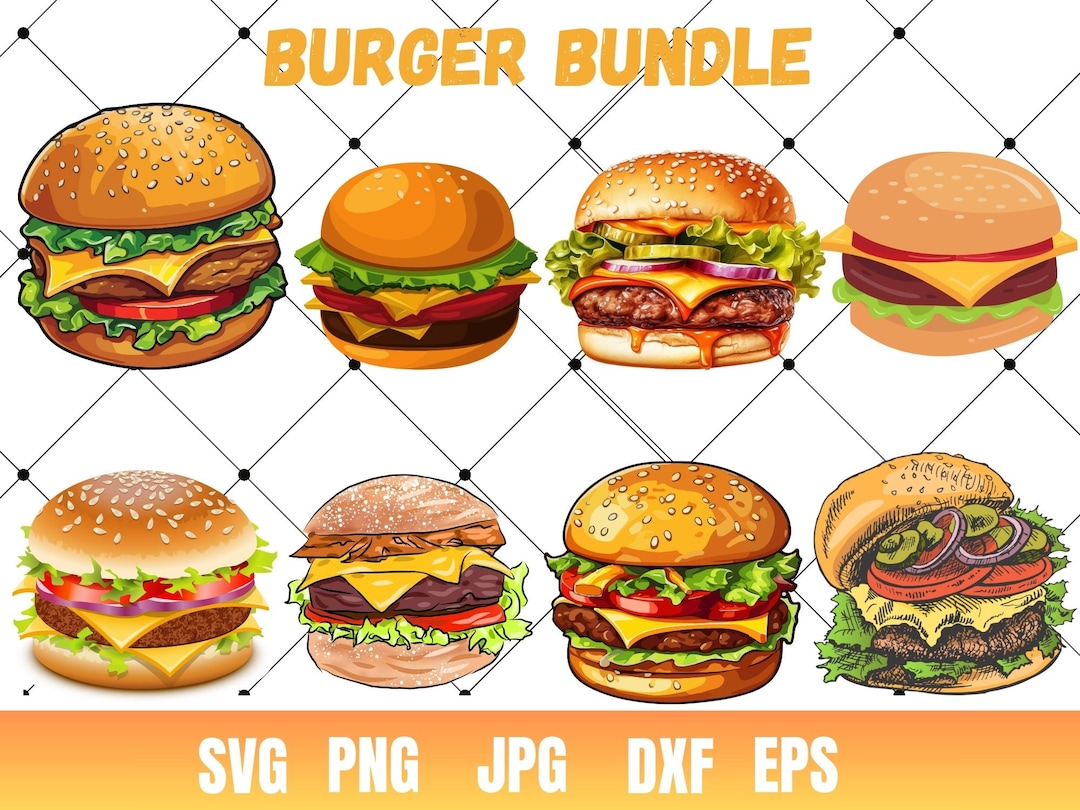 Hamburger Svg, Svg Files, Svg Files for Cricut, Svg Cricut, Svg Images ...