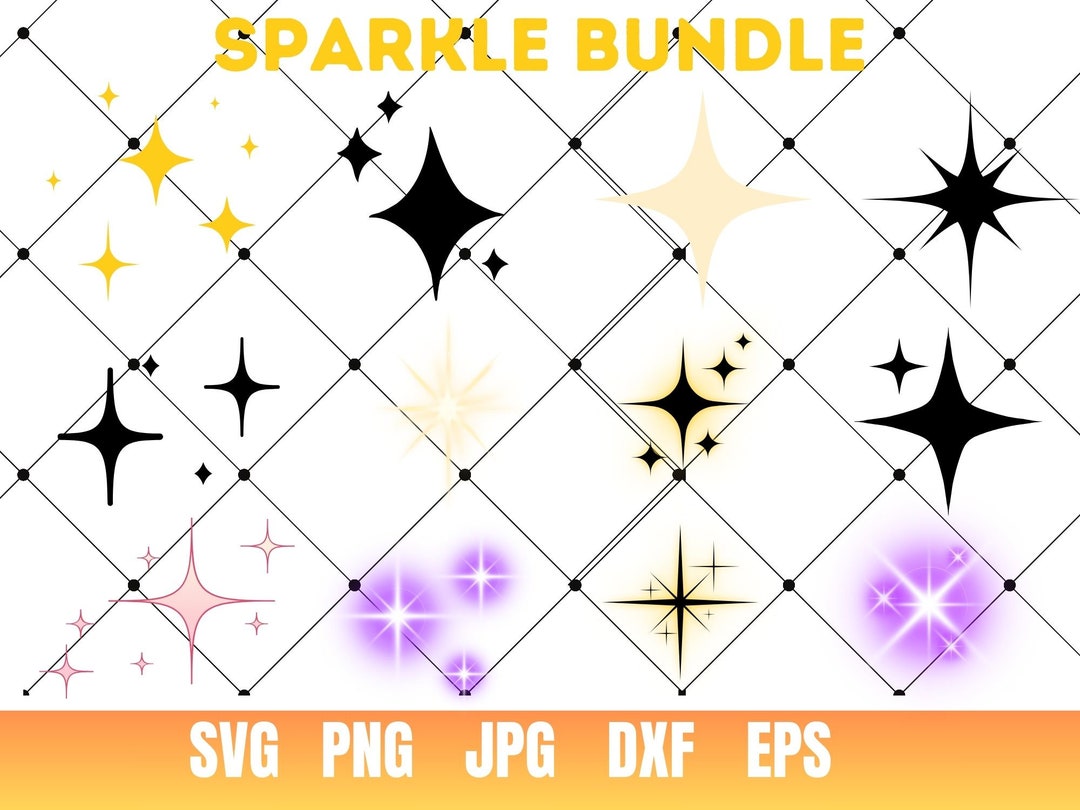 Sparkle SVG Bundle, Sparkle Stars SVG, Stars Svg, Star Clipart, Bright Stars, Twinkle Stars ...