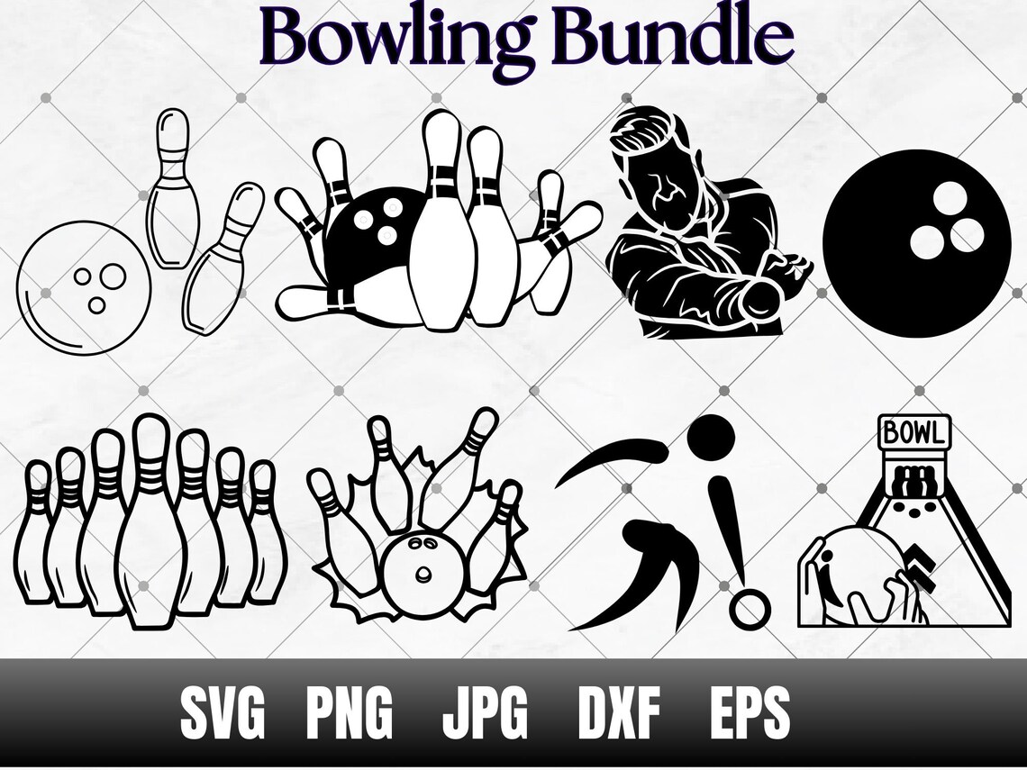 Bowling SVG Clipart Bundle, Shirt Design (digital Download) - Etsy Canada