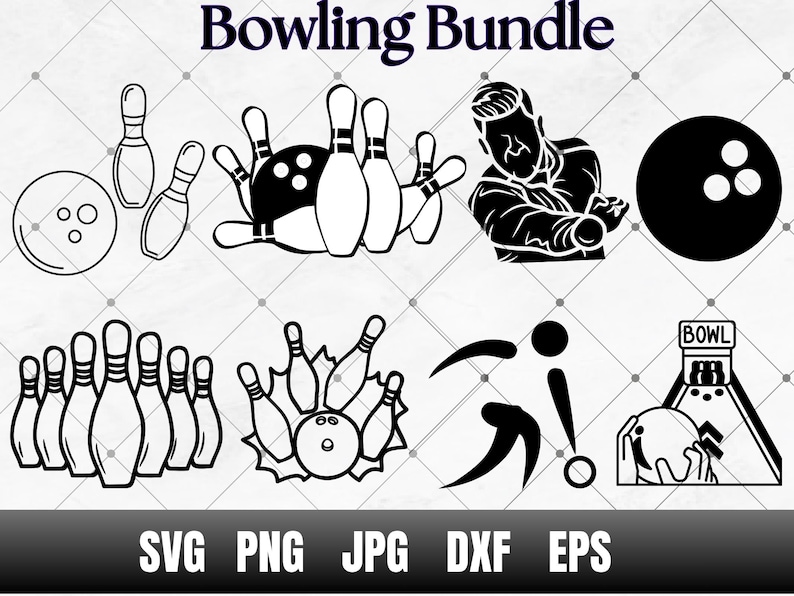 Bowling SVG Clipart Bundle, Shirt Design (digital Download) - Etsy Canada