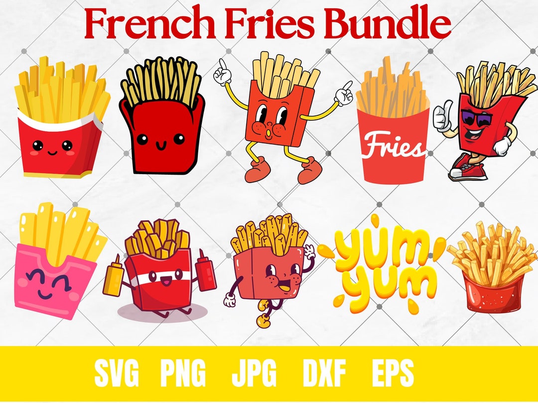 French Fries Svg | Svg Bundle | French Fry Svg | Silhouette | Cricut ...