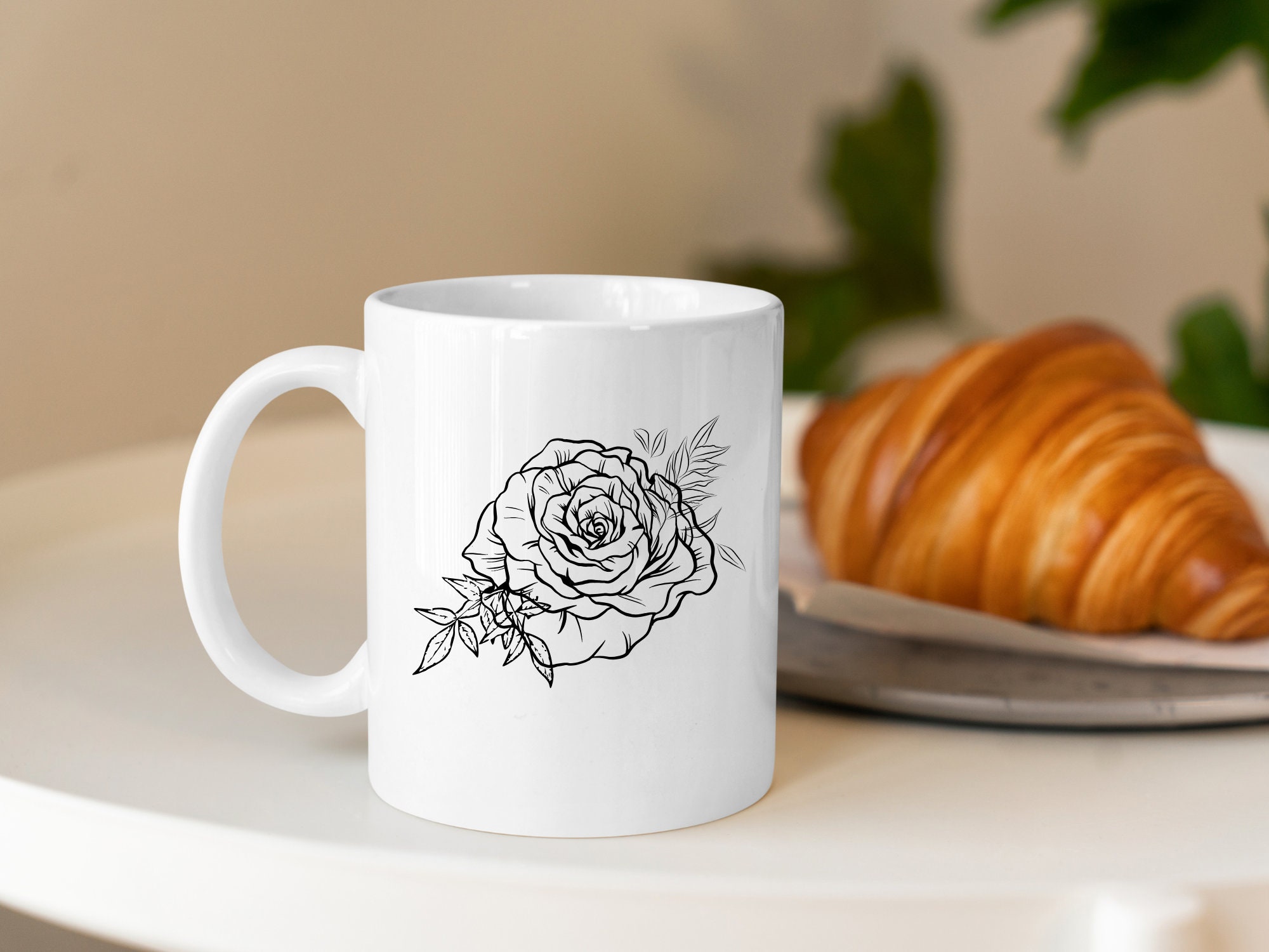 Rose SVG Bundle, Rose SVG, Flower Svg, Monogram Svg, Half Rose Svg, Cut ...