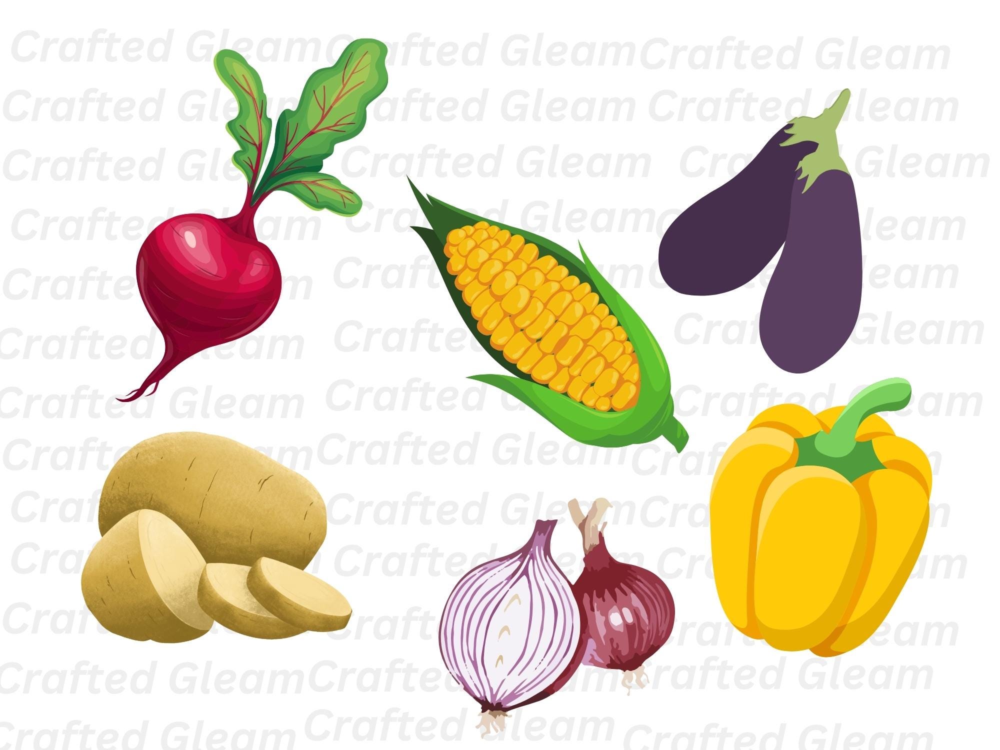 Vegetable SVG Bundle, Vegetable Svg, Vegetables Clip Art, Vegetables ...