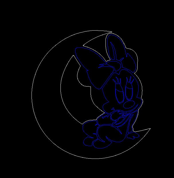 Minnie Mouse Laser Cut File- Svg-dxf - Etsy