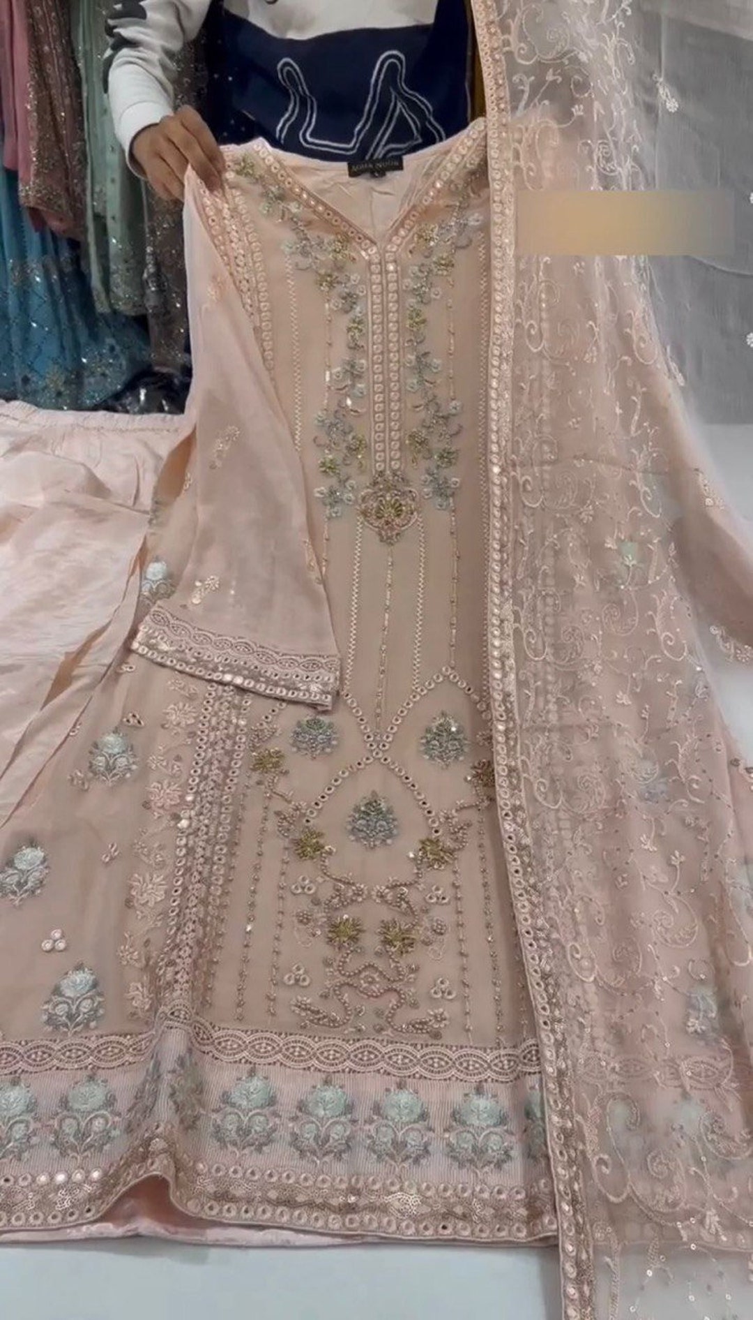 Pink Latest Pakistani Ready Made Suits Eid Ramadan Salwar Kameez Top ...