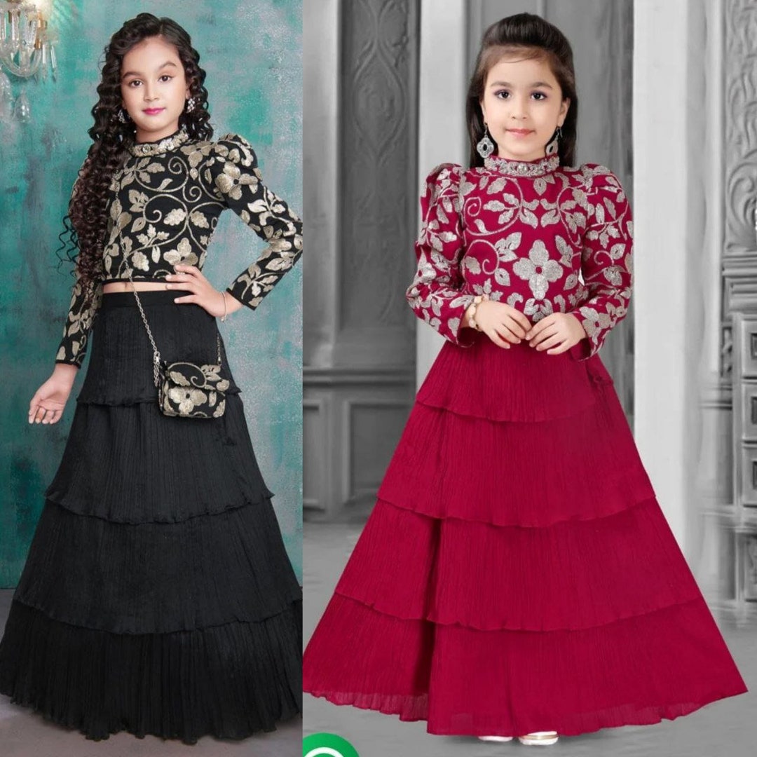 Kid's Wedding Lehenga Choli Kids Latest Party Wear Designer Dresses ...