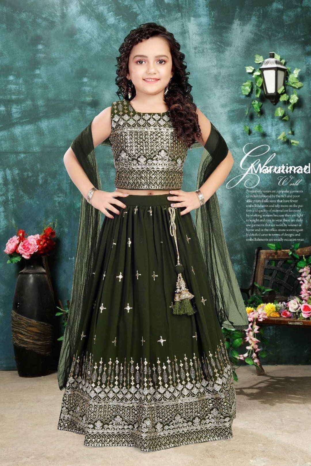 Latest Kid's Wedding Lehenga Choli Kids Party Wear Designer Dresses ...