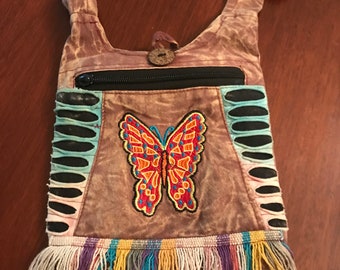 Golden Butterfly Crossbody Bag * Earth Divas * Midnight Faerie Deva ...
