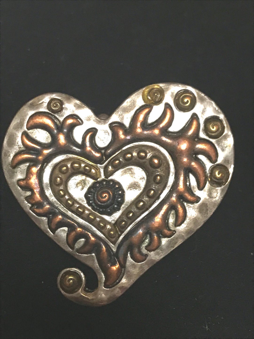 Bold Heart Ring - Etsy