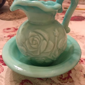 Vintage Avon Pitcher and Bowl - Etsy
