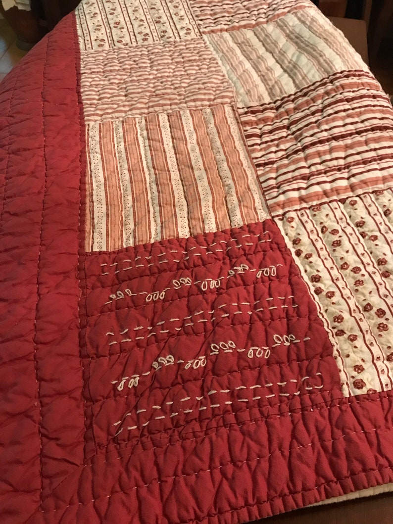 Hand Stiched Quilt - Etsy