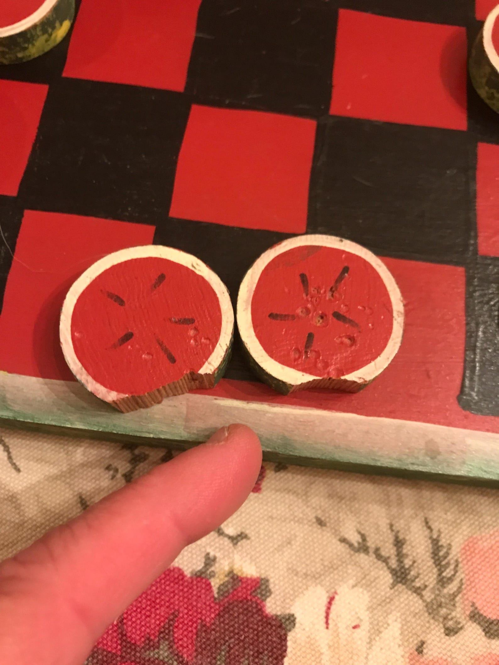 Watermelon Checkerboard Game - Etsy