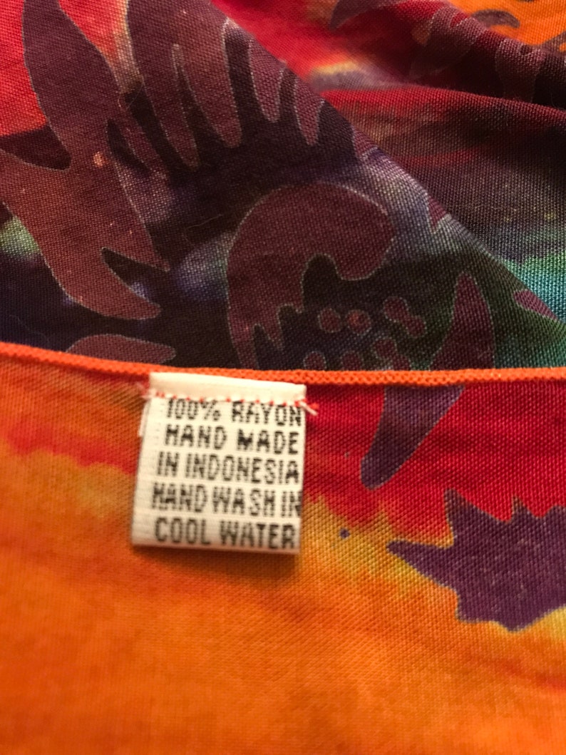 Vintage Batik Wrap/scarf - Etsy