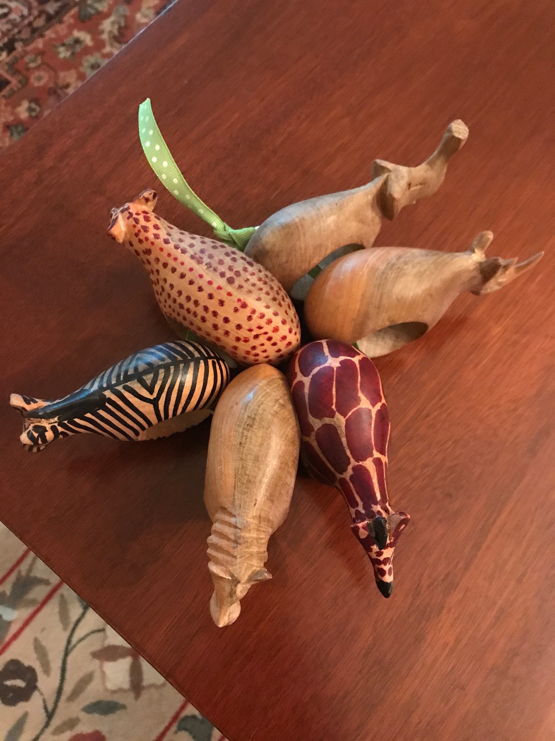 Hand Carved Africa Napkin Rings - Etsy