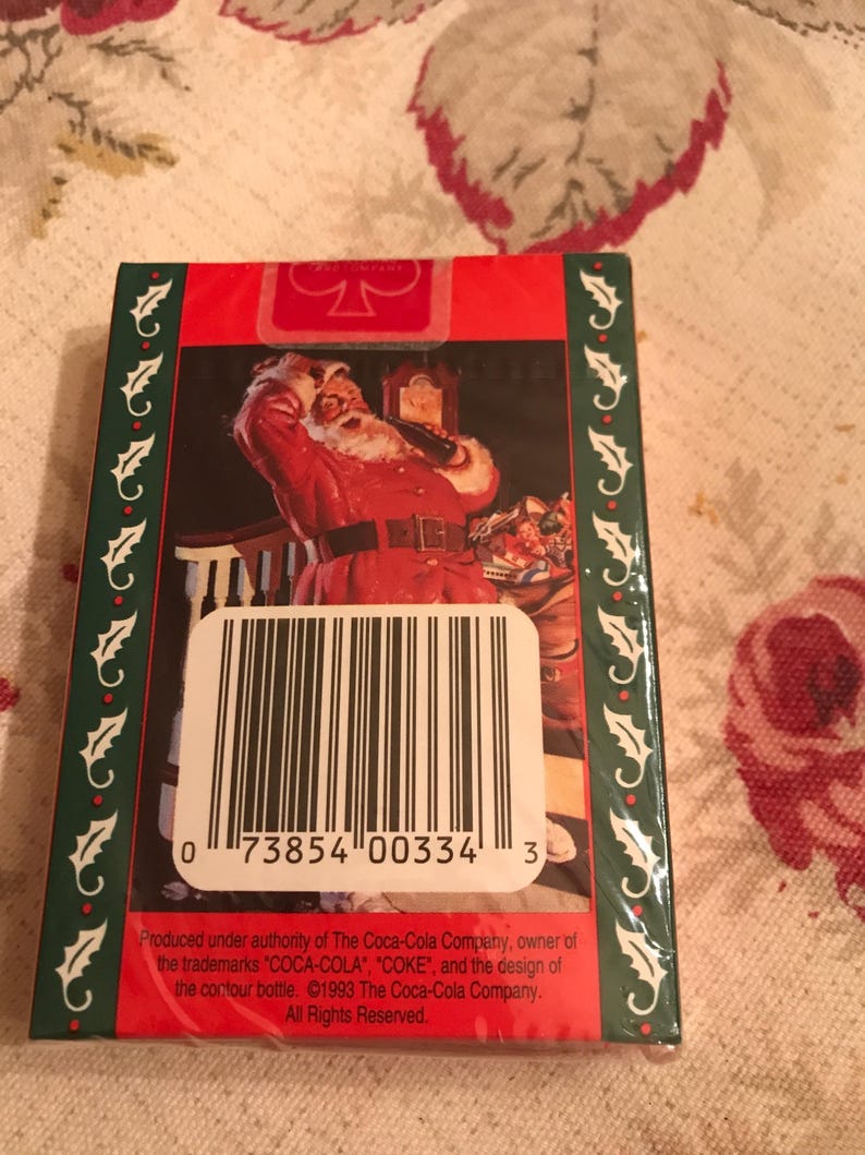 Coca Cola Santa Cards - Etsy