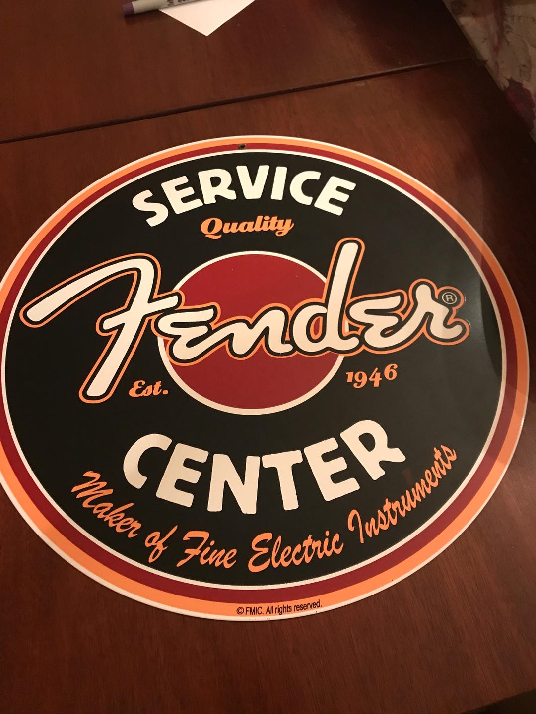 Fender Service Sign - Etsy