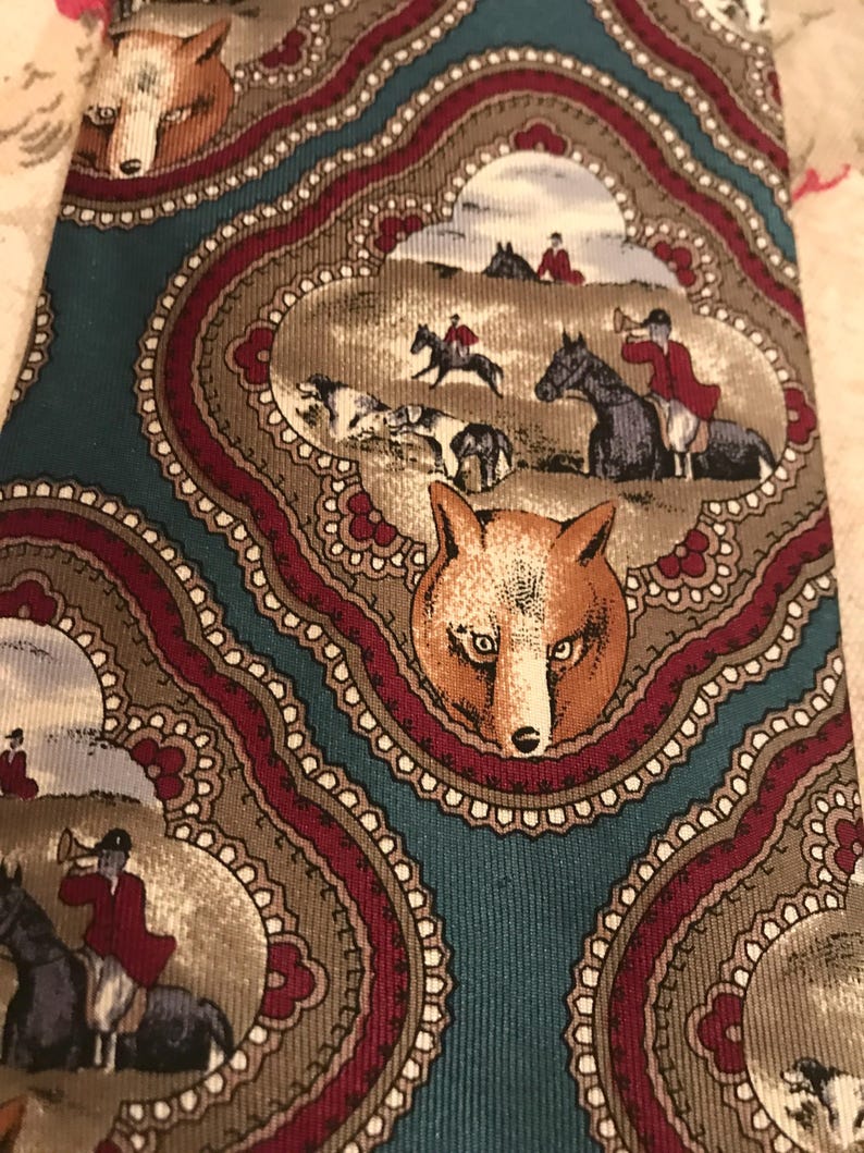 Fox Hunting Tie - Etsy