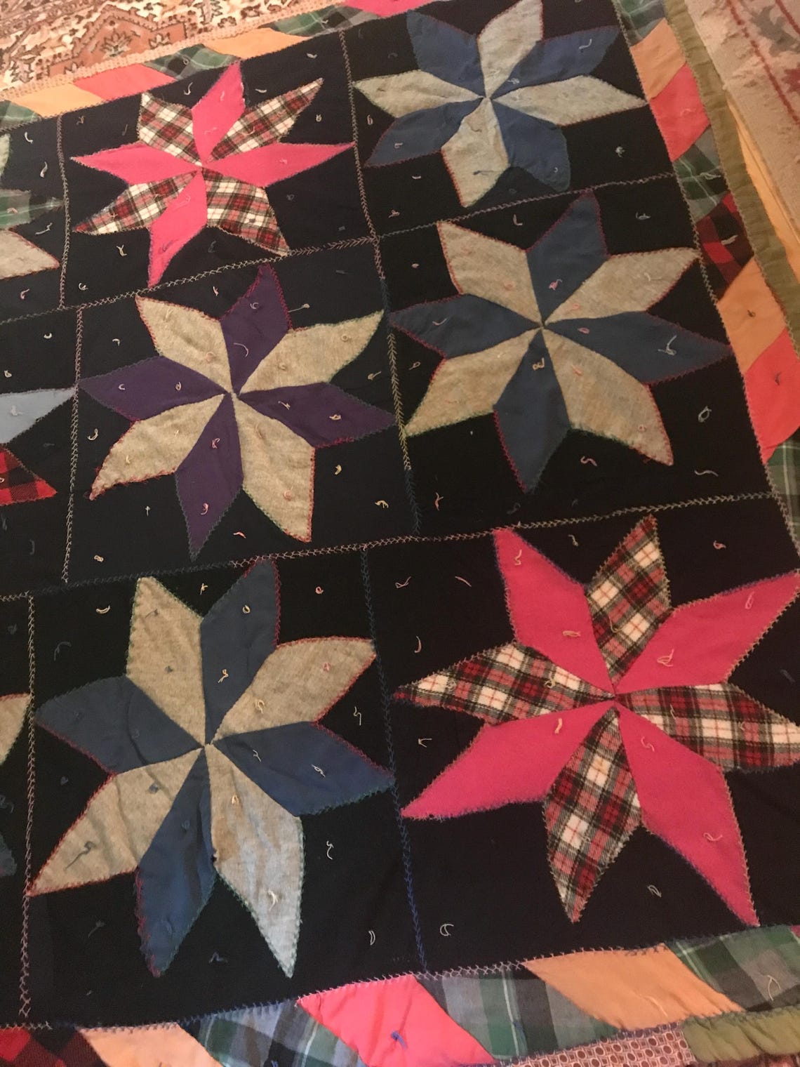 Antique Star Quilt - Etsy
