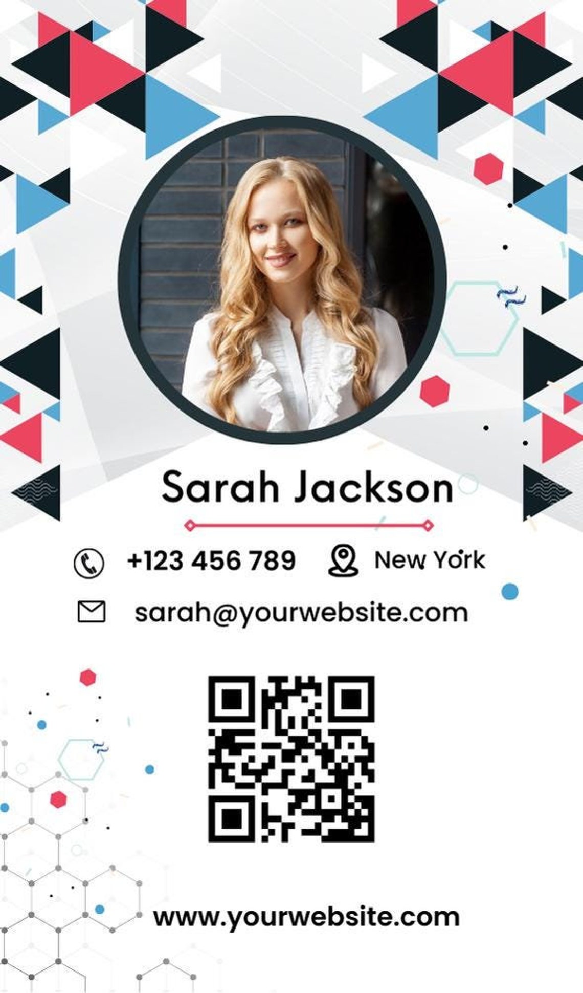 Editable Business Card Template | Digital Name Card | Canva Virtual ...