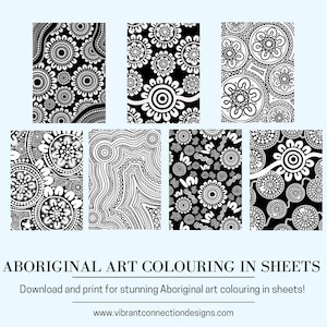 australia aboriginal dot art coloring pages