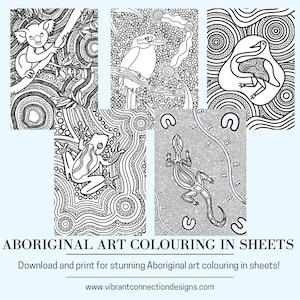 australia aboriginal dot art coloring pages